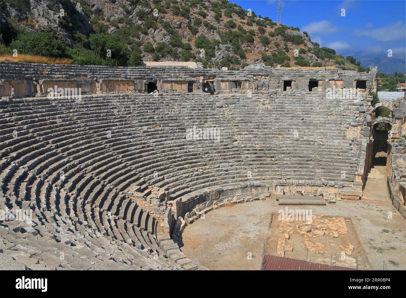 The photo was taken in Turkey. The picture shows an ancient Greco-Roman ...