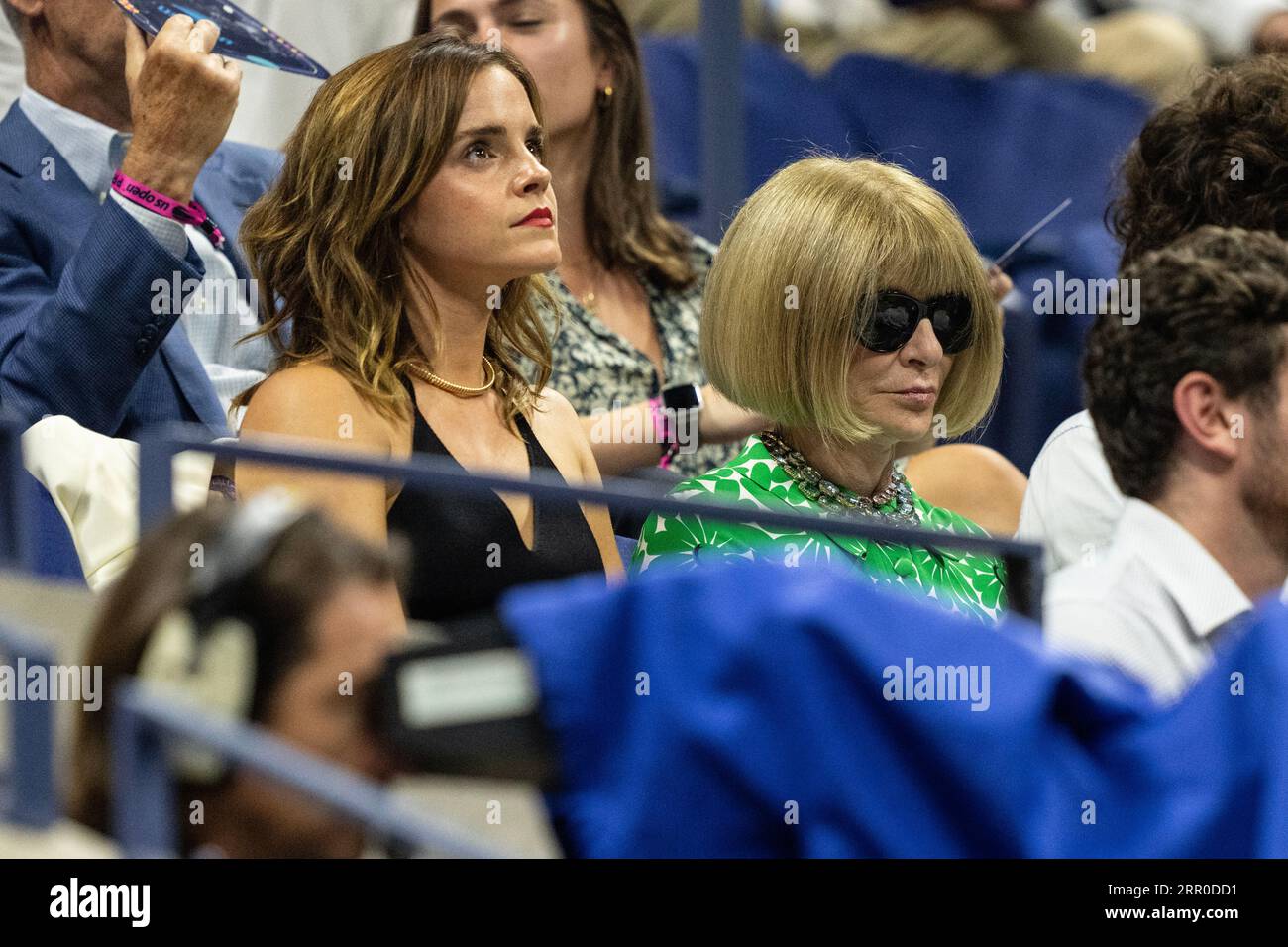 Emma Watson and Anna Wintour attend quarterfinal round match between ...