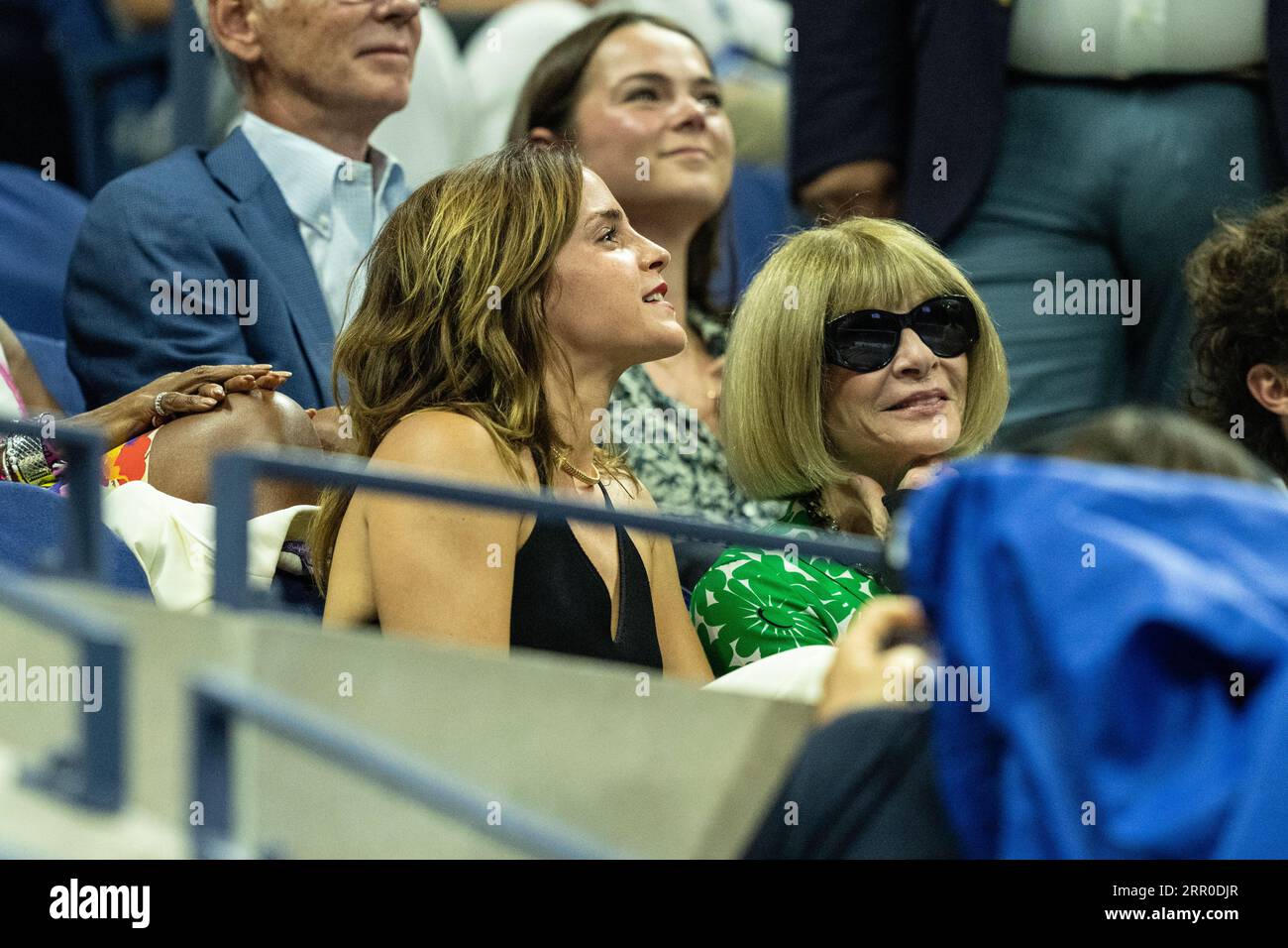 Emma Watson and Anna Wintour attend quarterfinal round match between ...