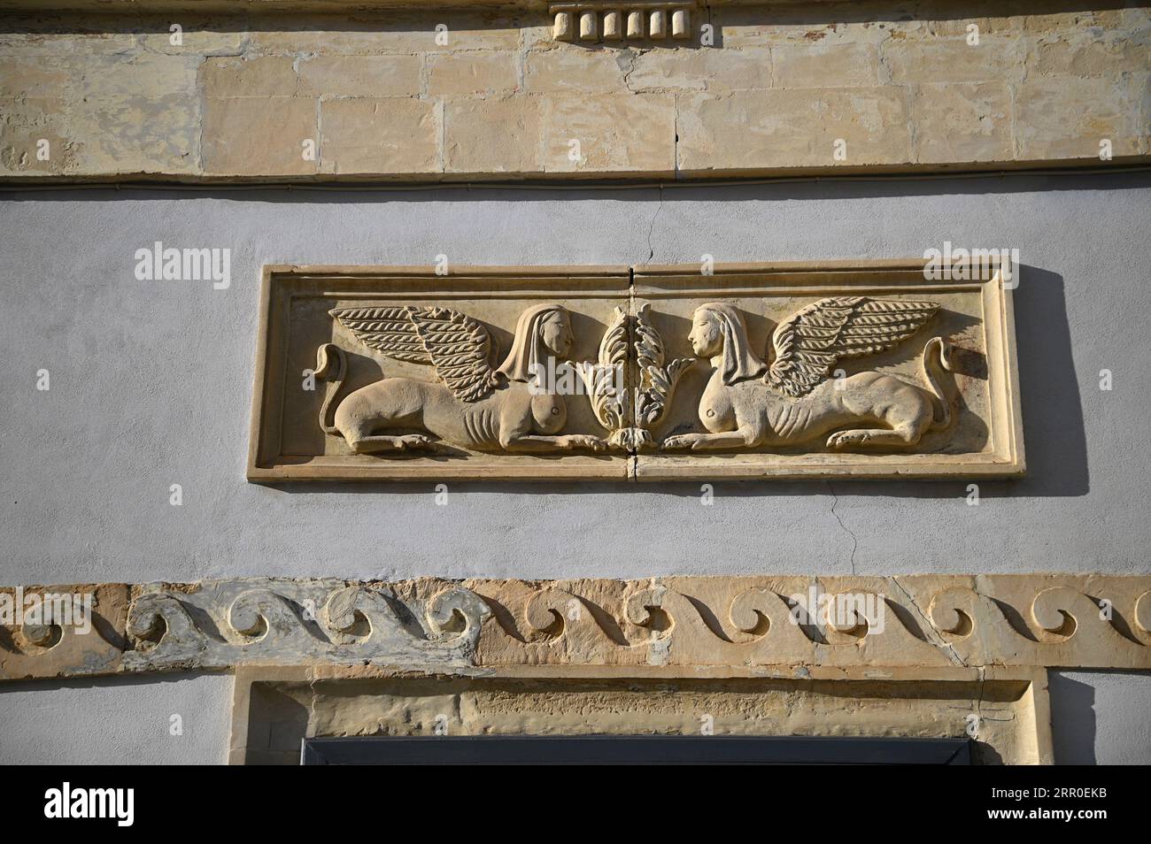 Bas-relief cornice of the Neoclassical style Palazzo Circolo di ...