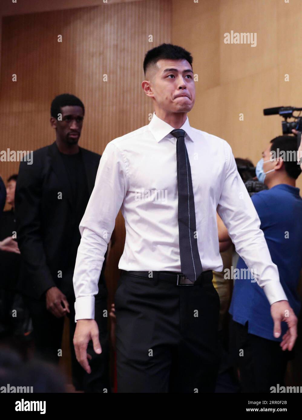 200812 -- BEIJING, Aug. 12, 2020 -- Beijing Ducks men s basketball team ...