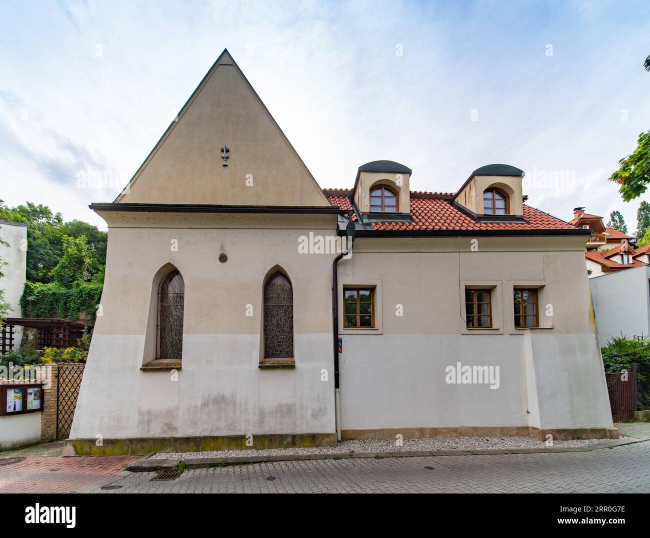 Former synagogue in Prague, peripheral district of Michle, now used by ...