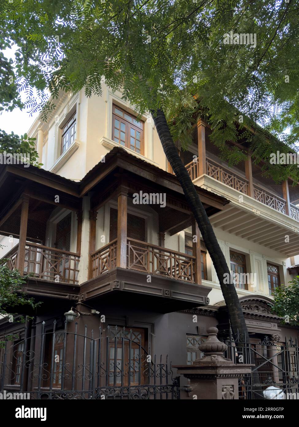 Exterior of the two-storey mansion which was Mahatma Gandhi's Mumbai ...