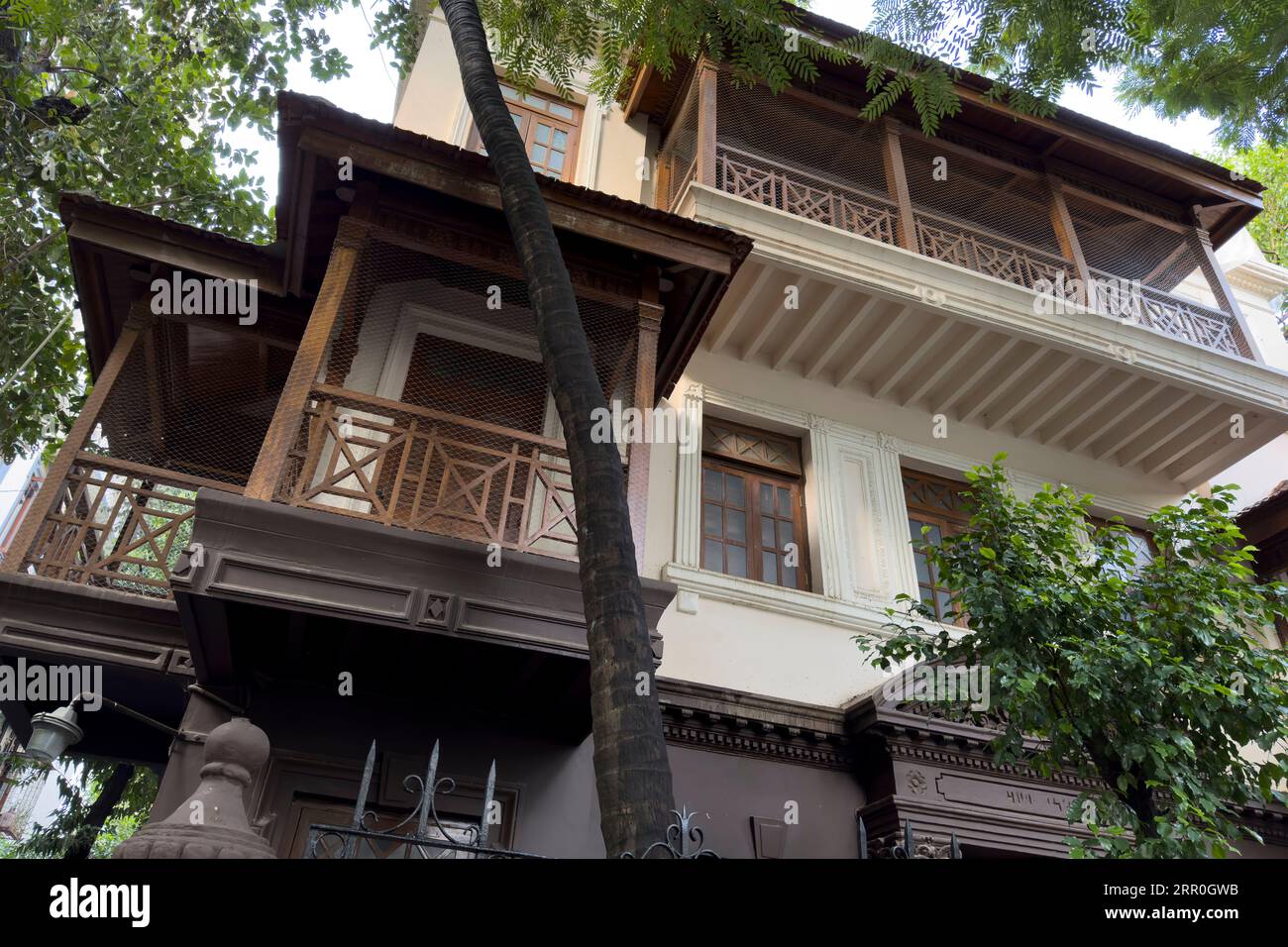 Exterior of the two-storey mansion which was Mahatma Gandhi's Mumbai ...