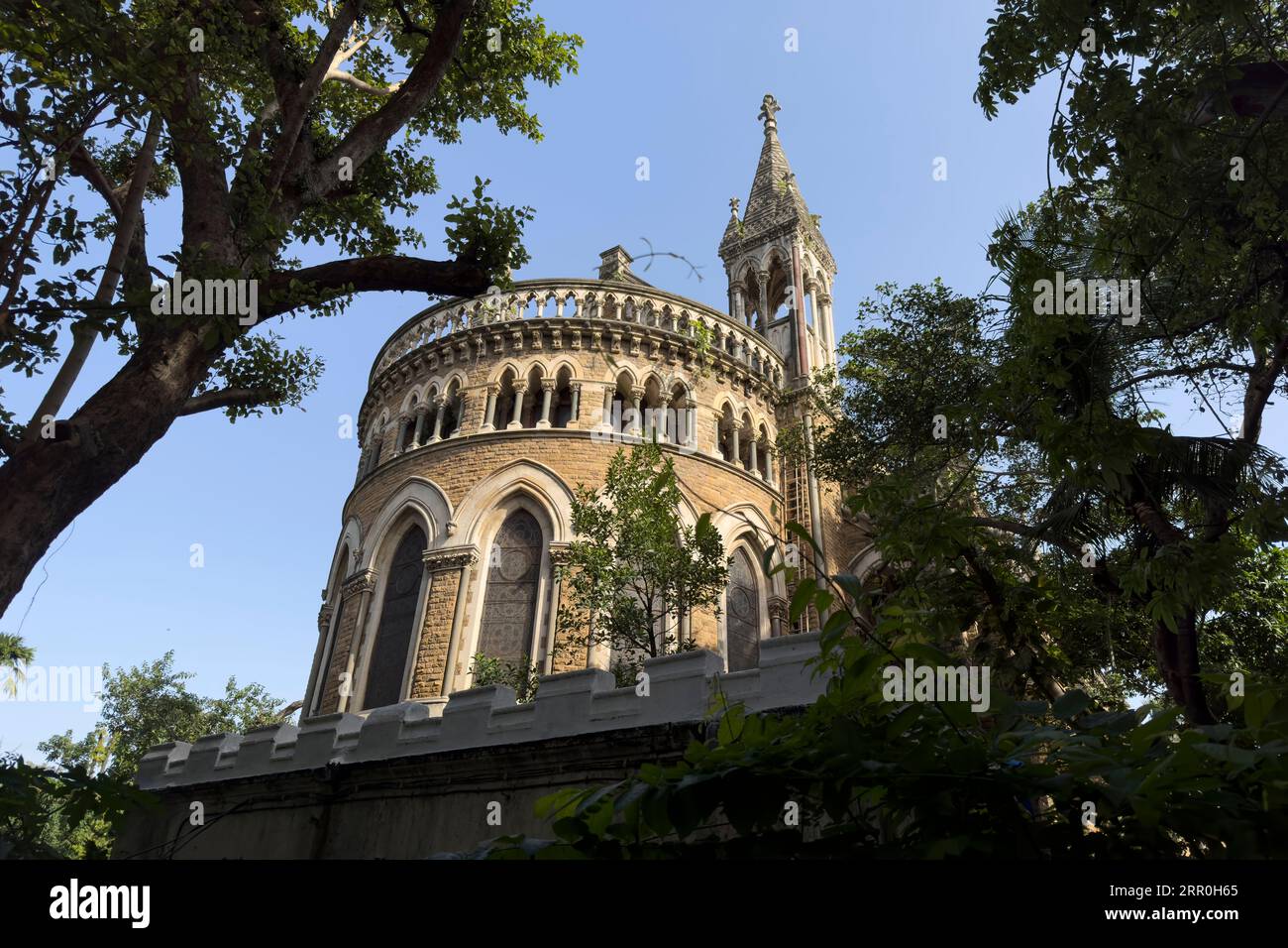 Facade of University of Mumbai Campus built in 1857 in the Victorian ...