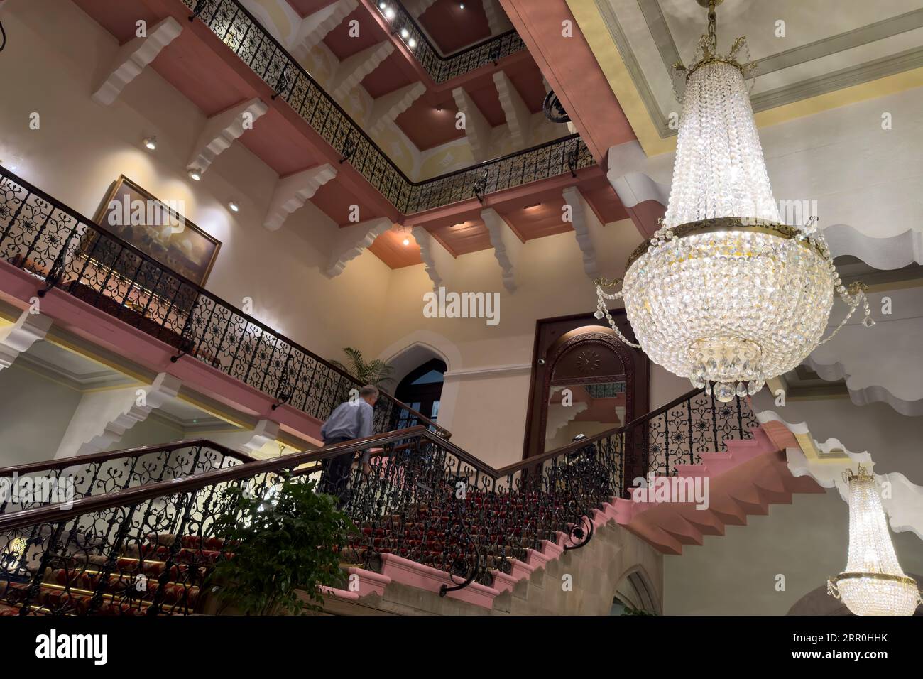 Interior of the Taj Mahal Palace, a heritage five-star luxury hotel ...