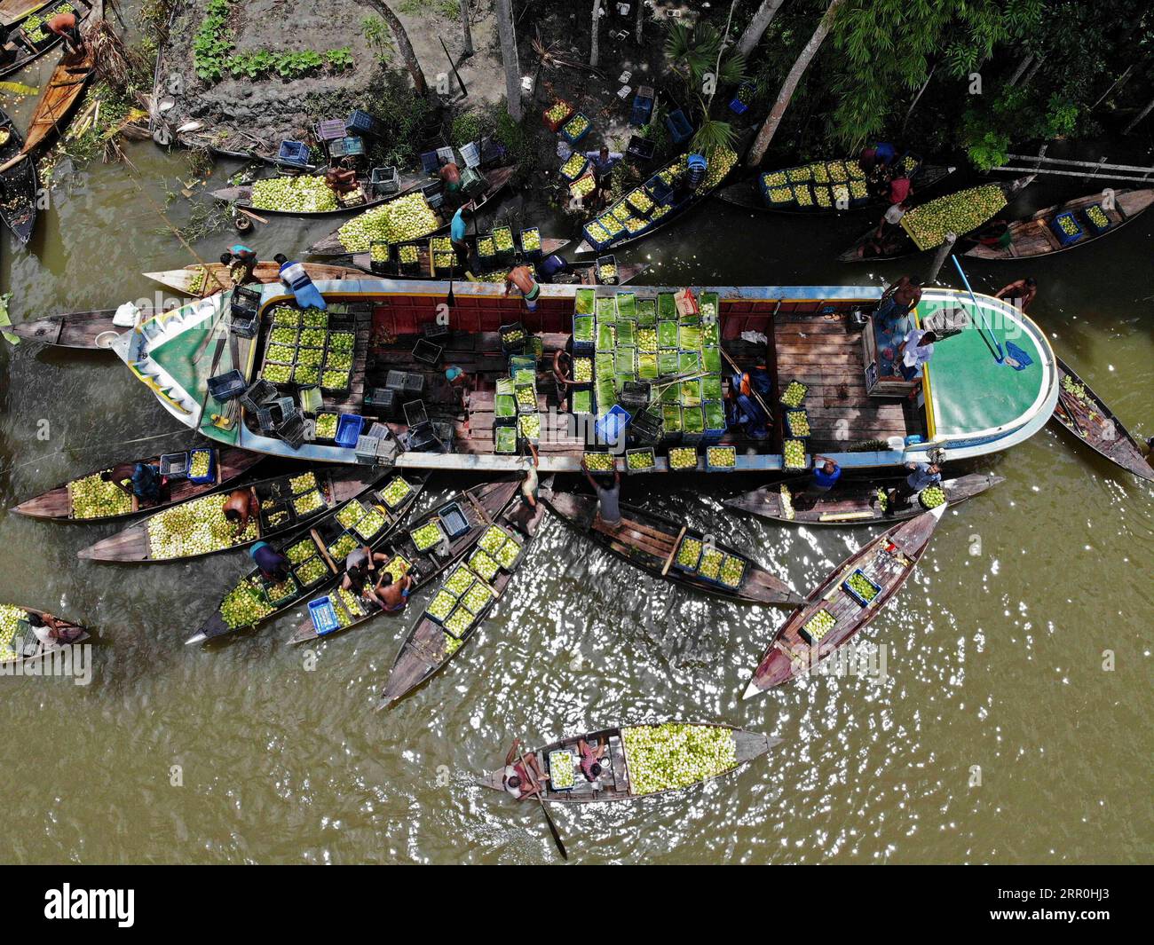 Bangladesh floating guava market hi-res stock photography and images ...