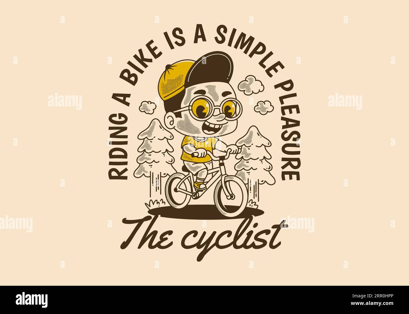 Woman riding a cycle Stock Vector Images - Alamy