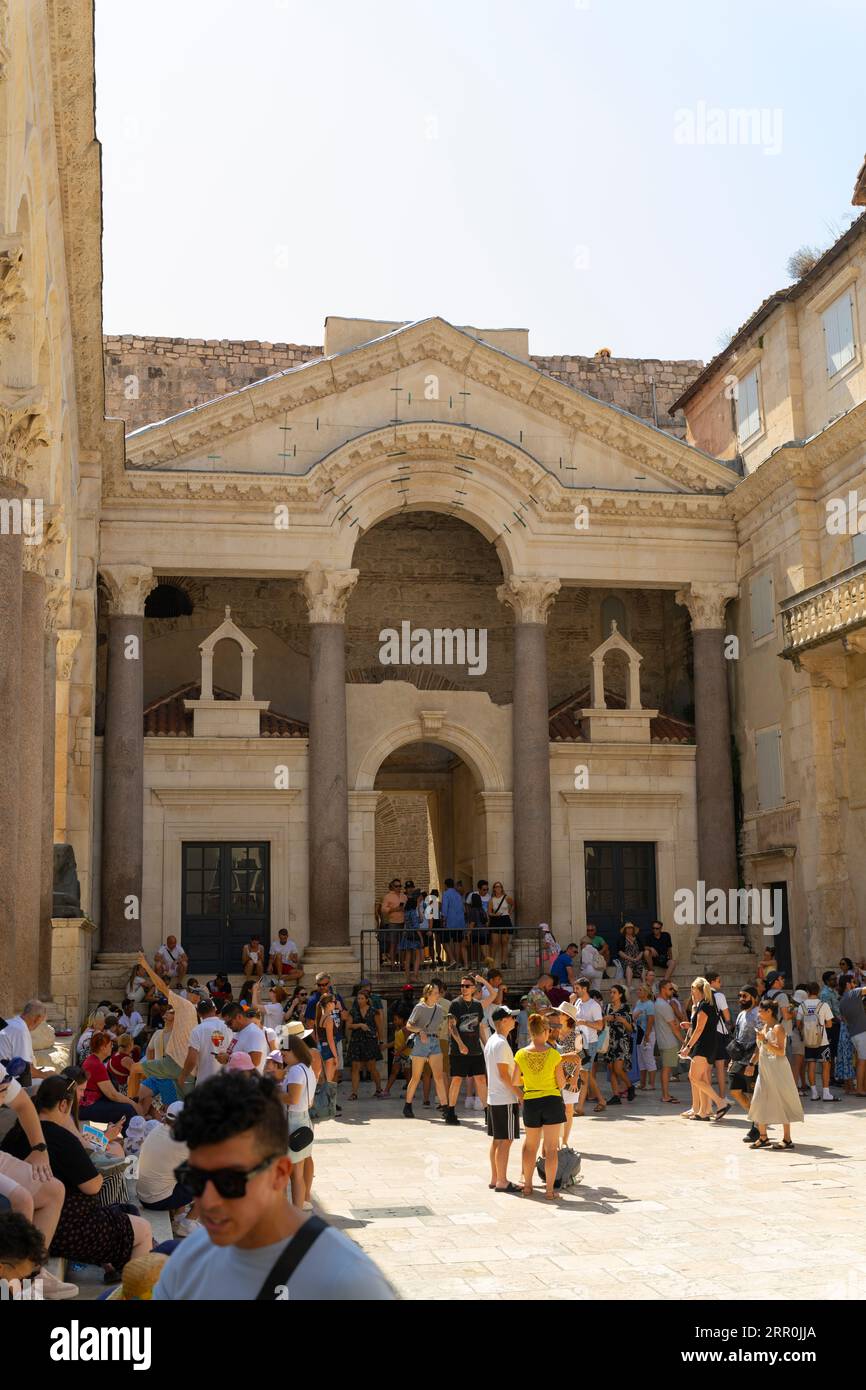Croatia Split city port old town 7th century oldest Catholic Cathedral ...