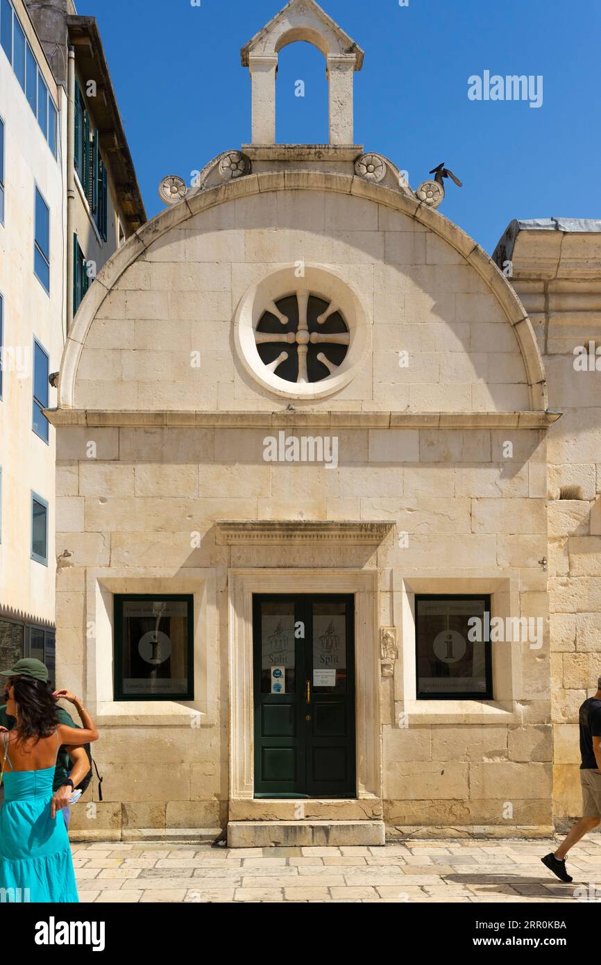 Croatia Split 7th century oldest Catholic Cathedral St Domnius small ...