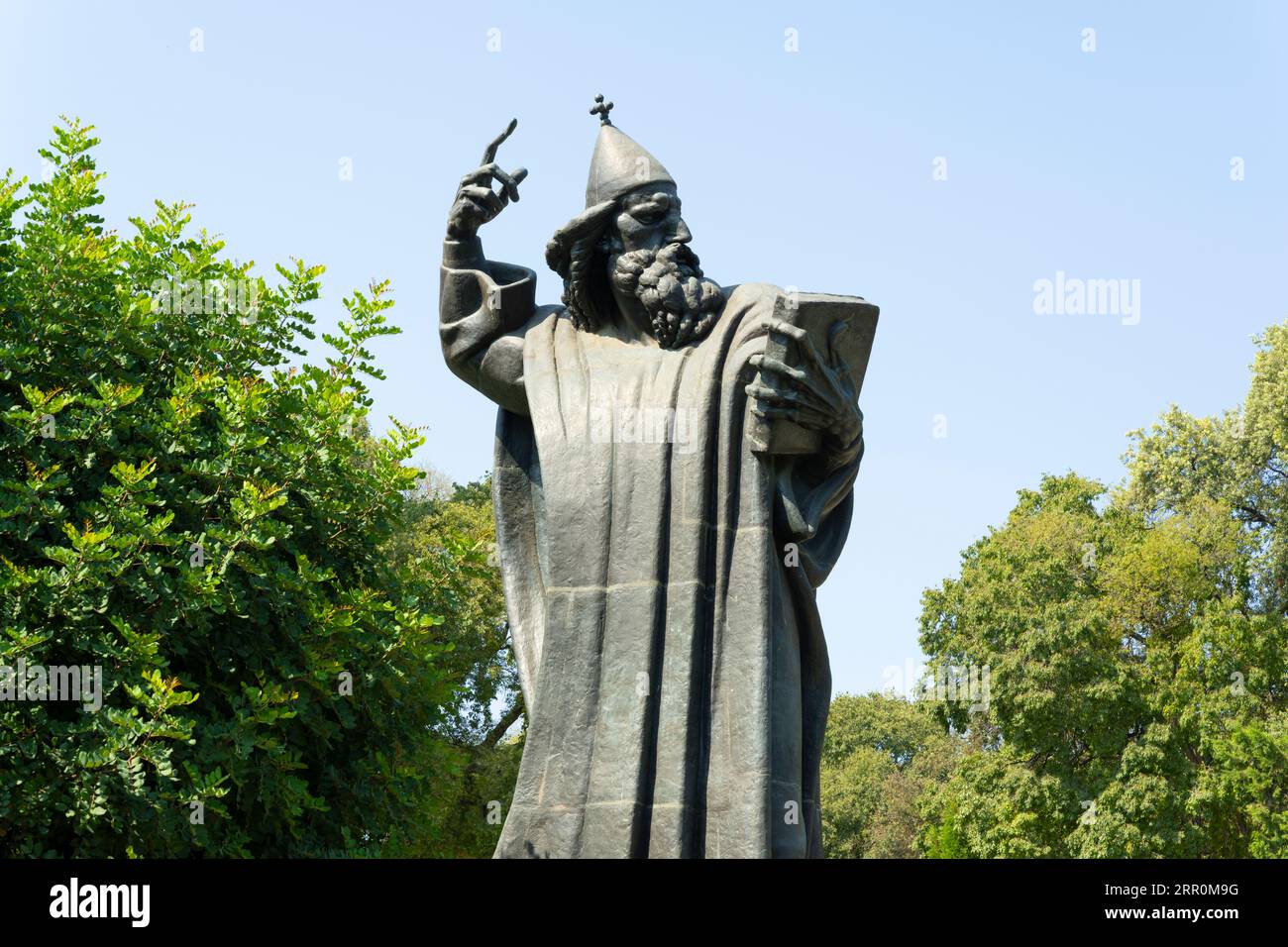 Croatia Split city port old town bronze statue sculpture of Gregory of ...
