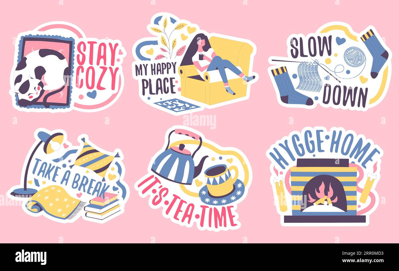 Home cozy concept Stock Vector Images - Alamy