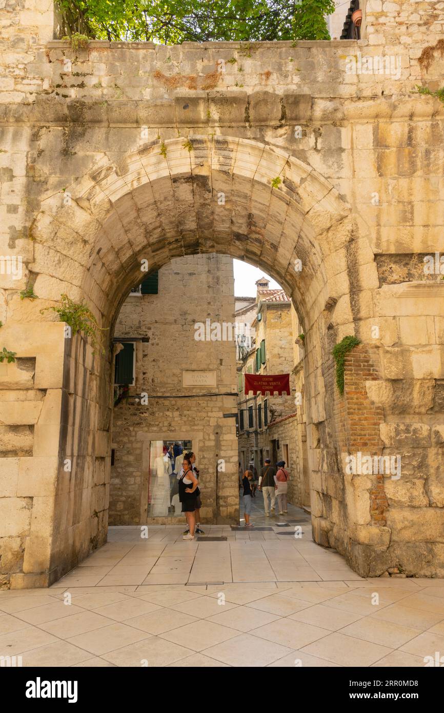 Croatia Split city port town 1st century Palace of Diocletian Golden ...