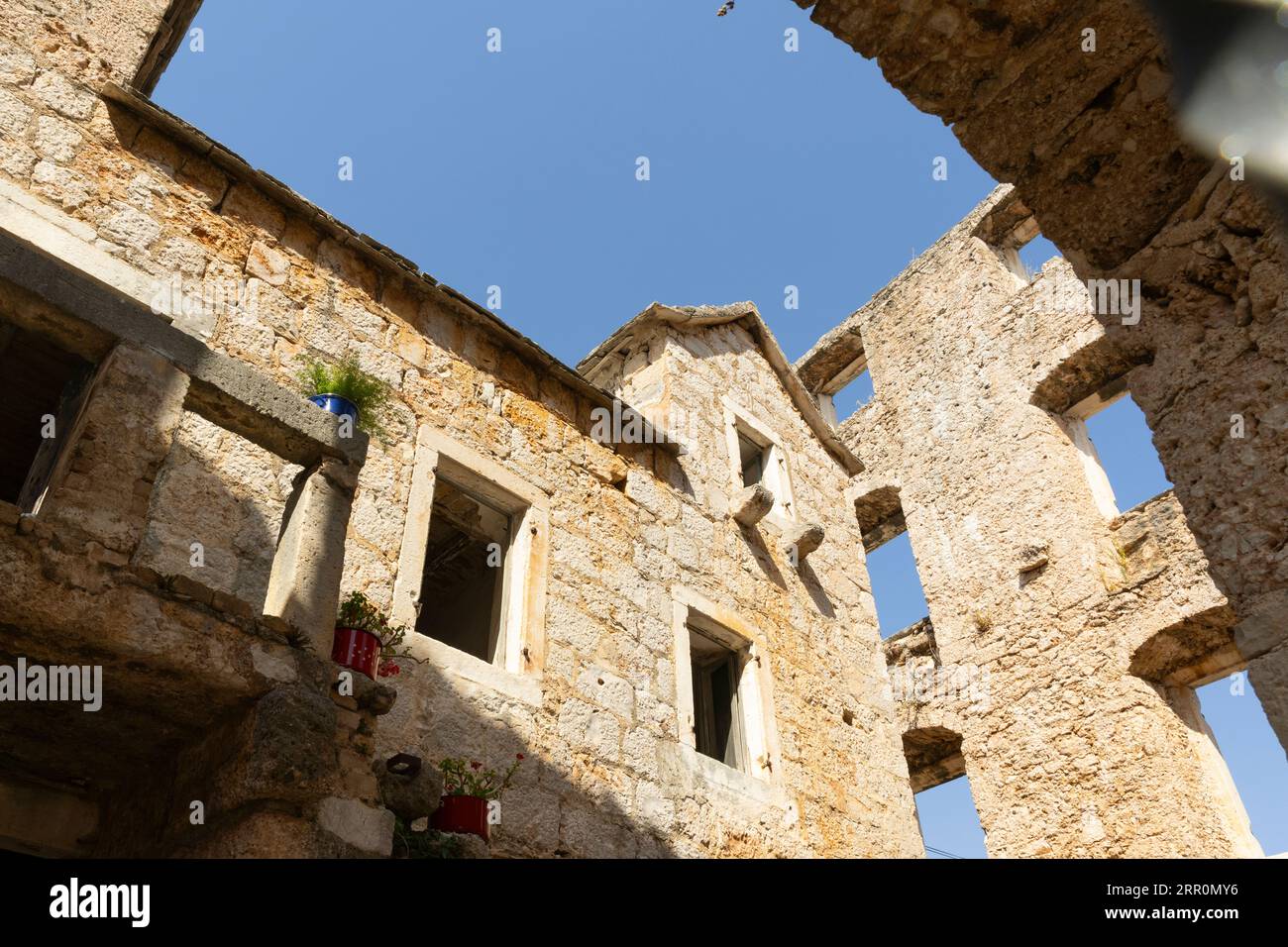 Croatia Island Brac Bol port harbour town The House In a House legend ...