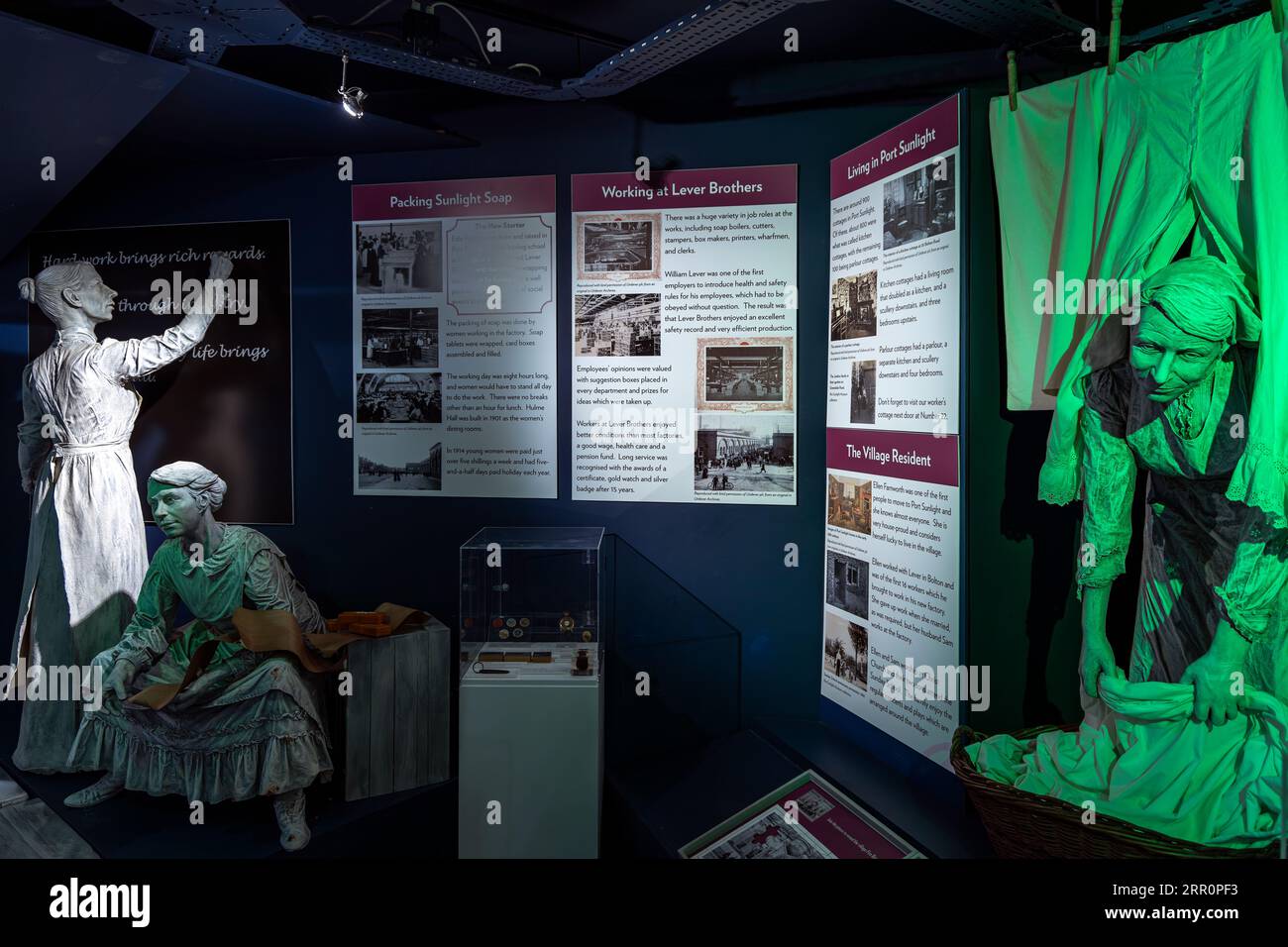 Port Sunlight Museum interior, Port Sunlight village on the Wirral ...