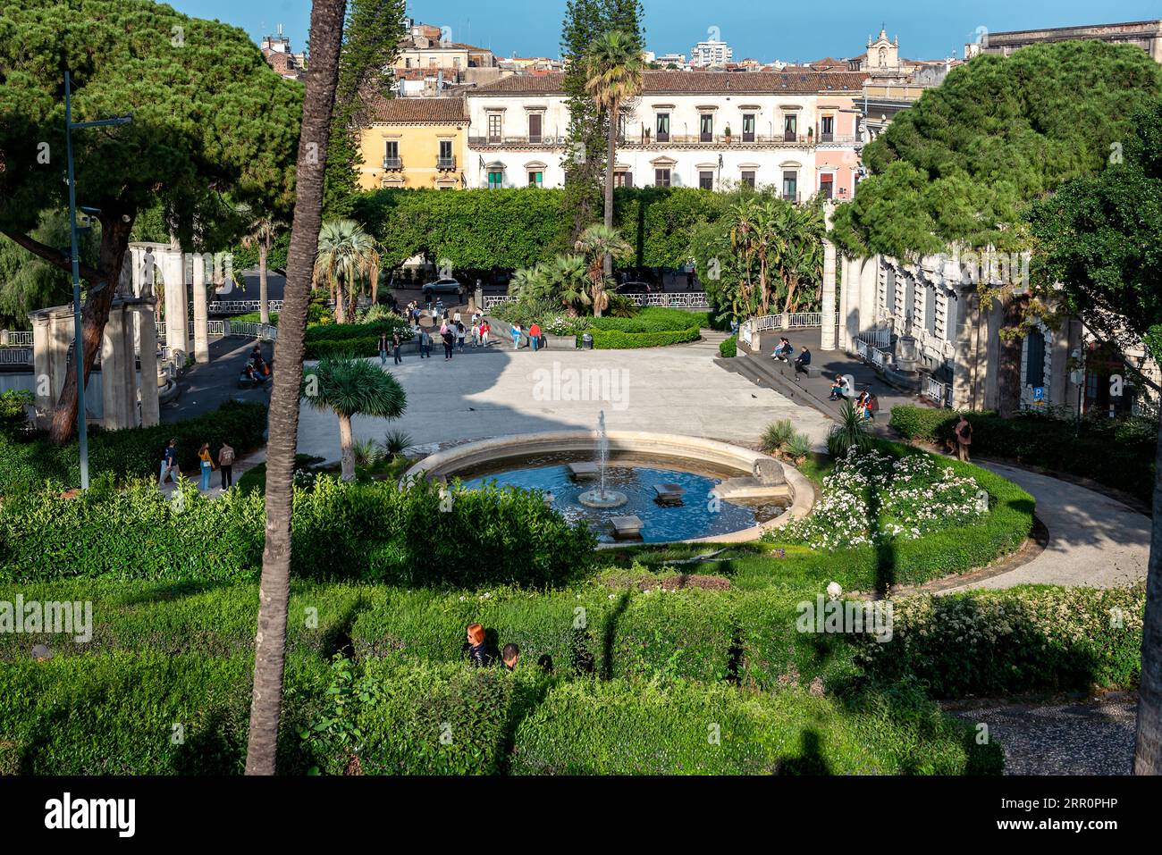 Catania, Sicily, Italy - May 22, 2023: Bellini gardens the so-called ...