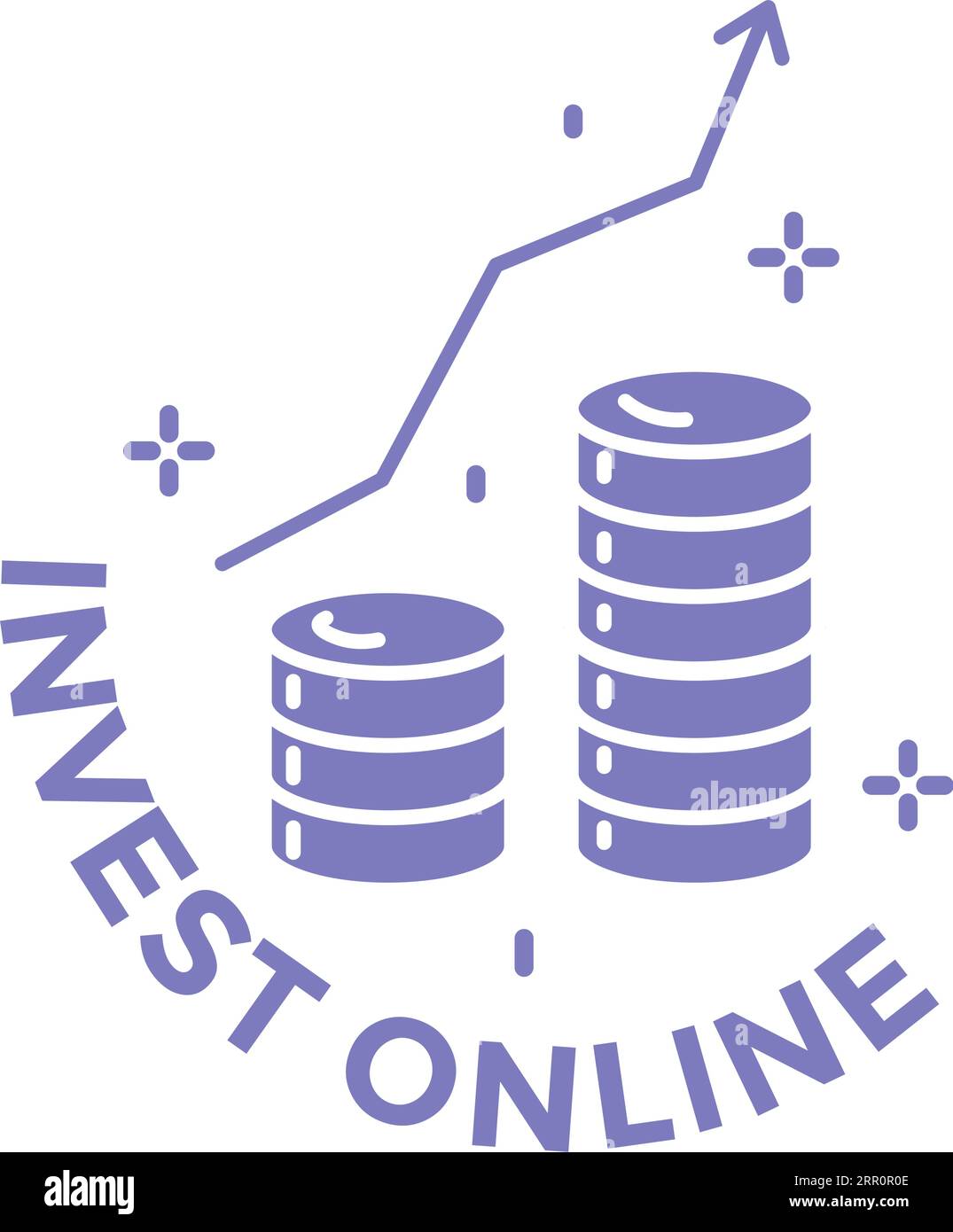 Invest online with digital banking services vector Stock Vector Image ...