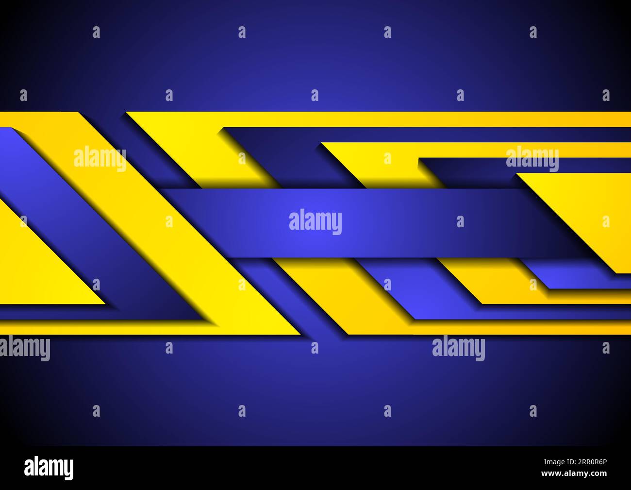 Dark blue and yellow tech geometric abstract background. Vector design ...