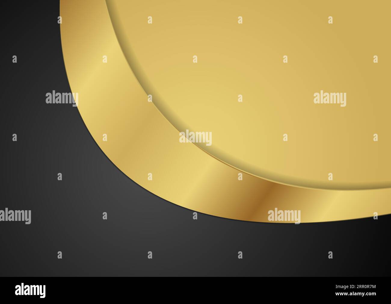 Black and golden corporate abstract background with wave. Vector design ...