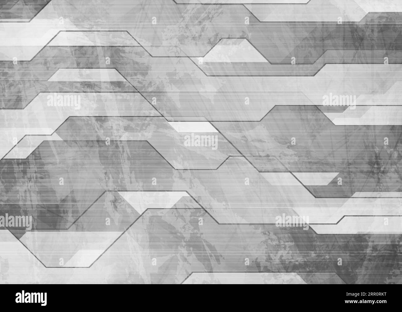 Abstract grey grunge tech geometric background. Vector design Stock Vector Image & Art - Alamy