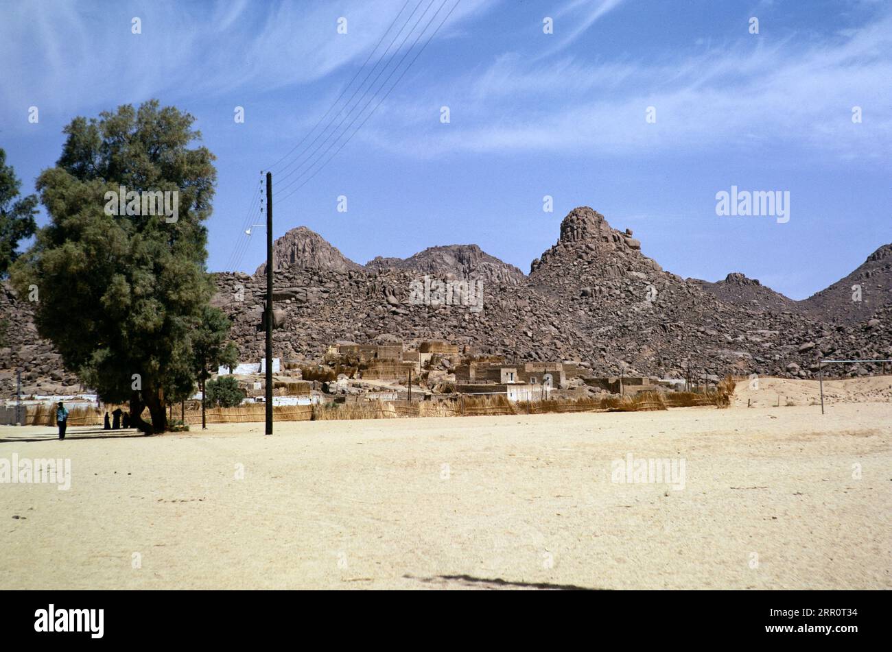 Buildings of Sahara Desert oasis settlement Djanet, Algeria, North ...
