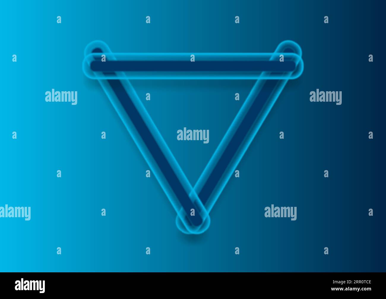 Triangle shape logo hi-res stock photography and images - Alamy