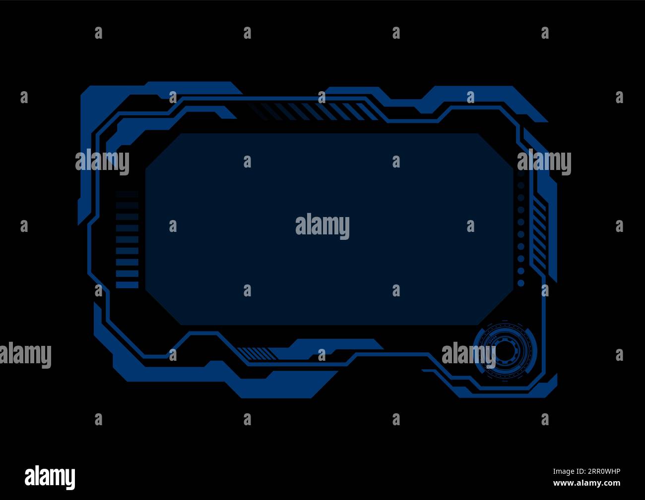 Dark blue technology futuristic HUD display interface background ...