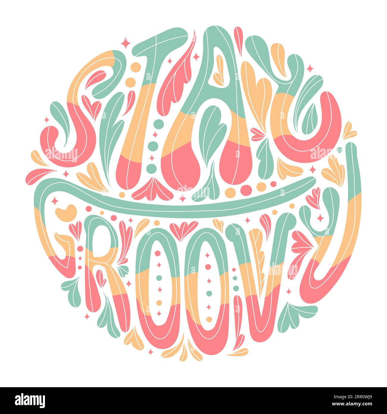 Typography Stay Groovy Lettering Stock Vector Image & Art - Alamy