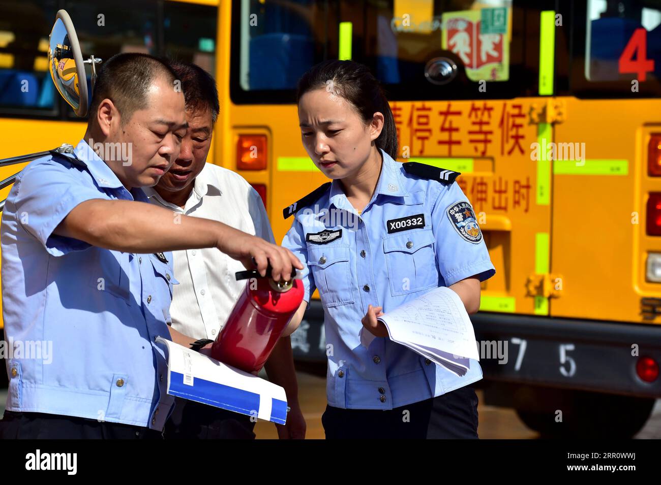 China fire safety students hi-res stock photography and images - Alamy