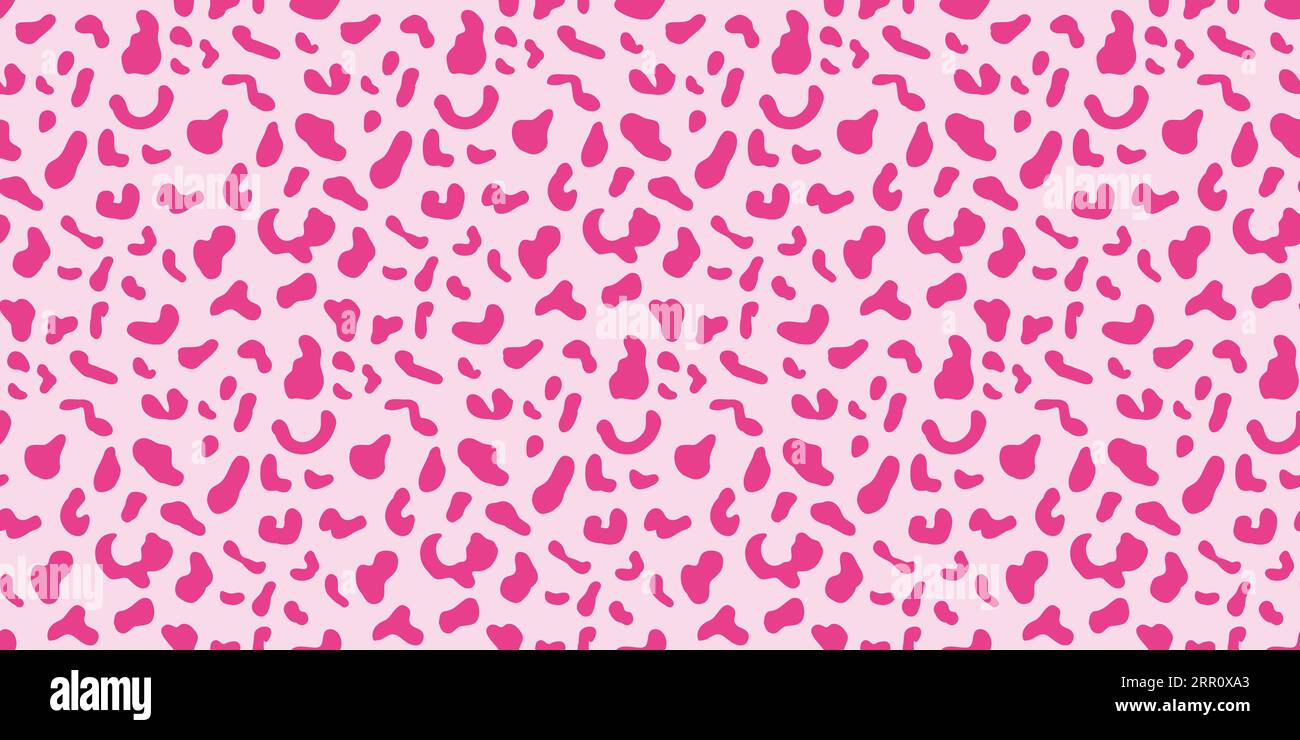 Pink Cheetah Seamless Pattern Leopard Background Stock Vector Image ...