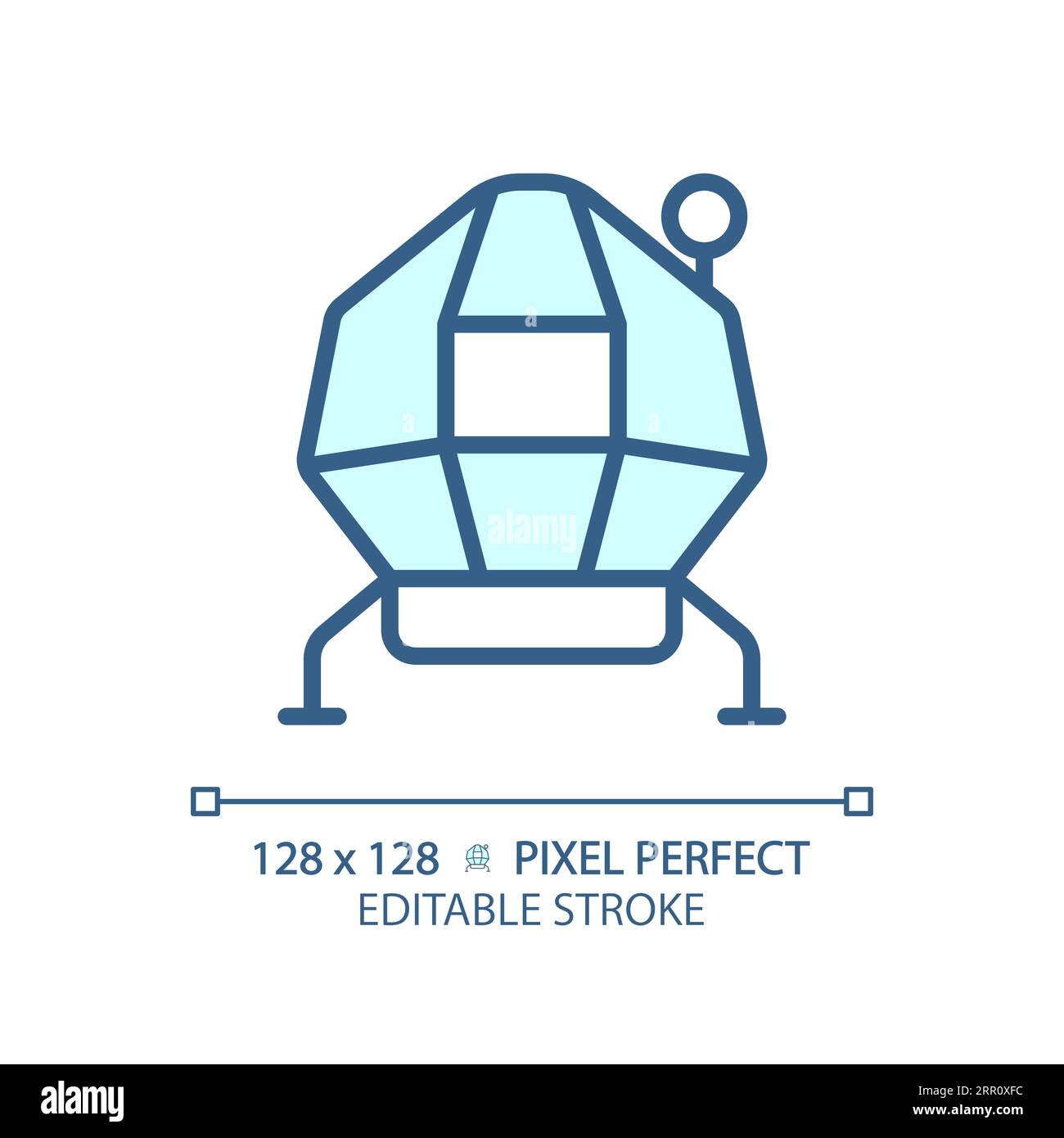 Blue moon lander Stock Vector Images - Alamy