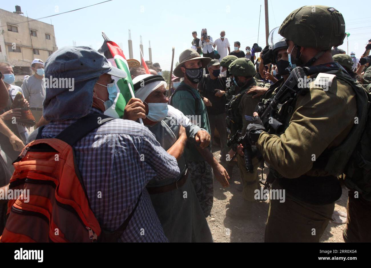 Mideast salfit clash hi-res stock photography and images - Alamy