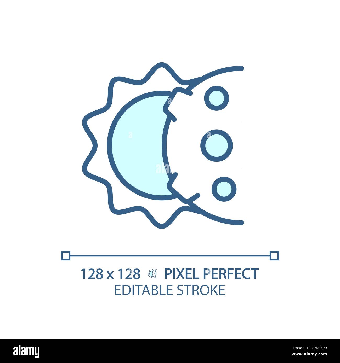 Solar eclipse pixel perfect light blue icon Stock Vector Image & Art ... Solar eclipse pixel perfect light blue icon Stock Vector Image & Art ...