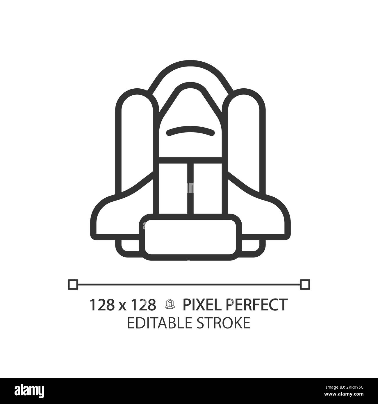 Space shuttle pixel perfect linear icon Stock Vector Image & Art - Alamy