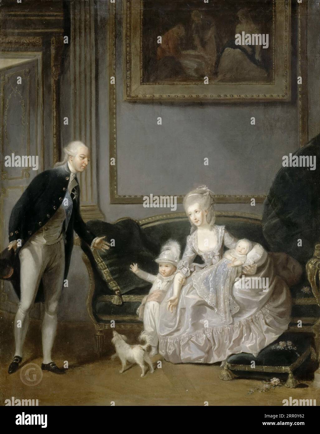 Cibot, Edouard -- La famille du duc d’Orléans au Palais-Royal, 1776 ...
