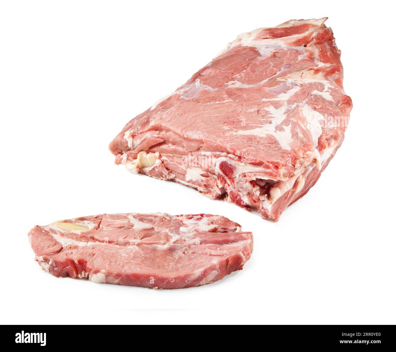 Veal chop on white hi-res stock photography and images - Alamy