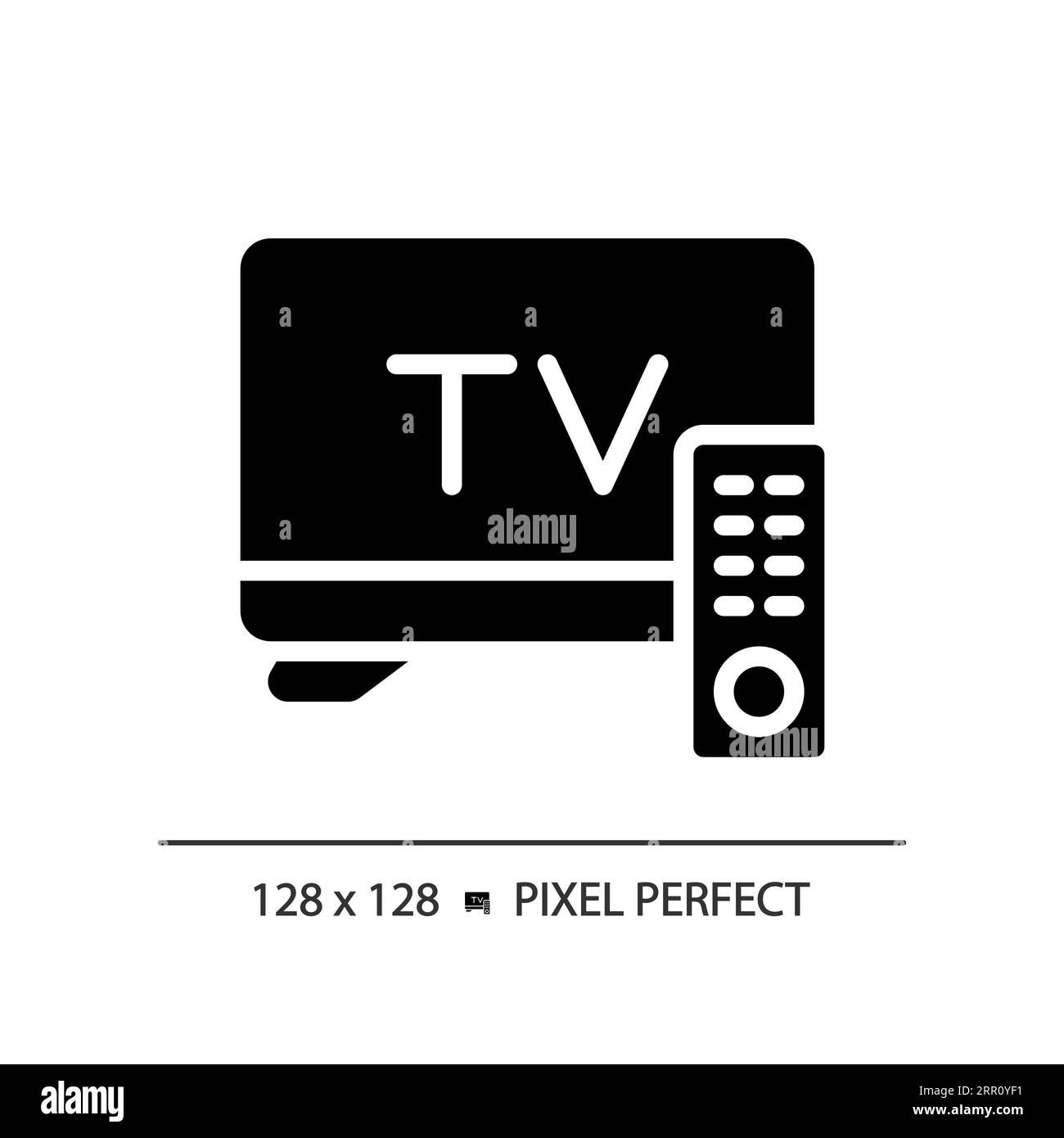 Broadcast television tv set visual Black and White Stock Photos ...