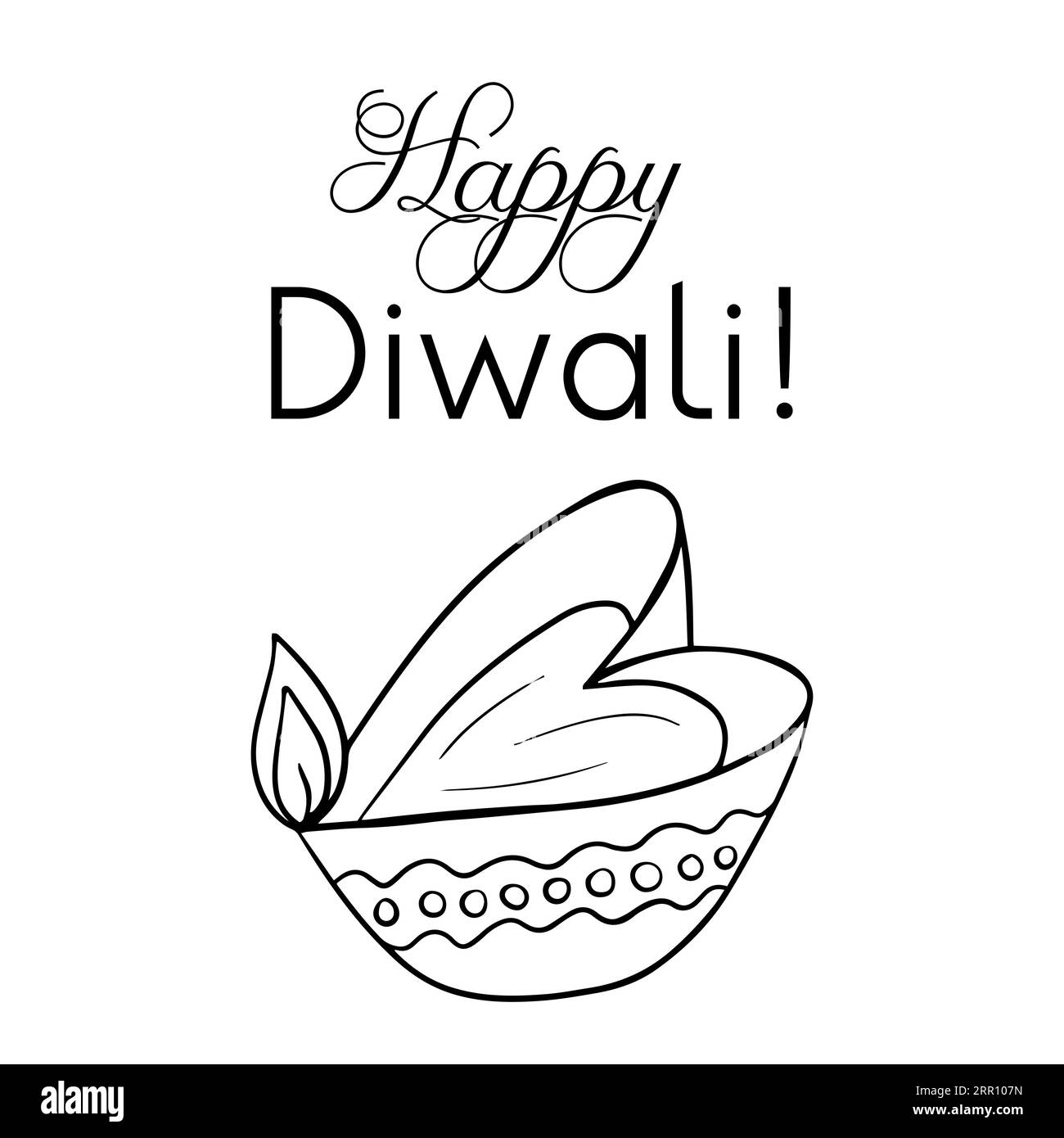 Ornament hand drawn card Black and White Stock Photos & Images - Alamy