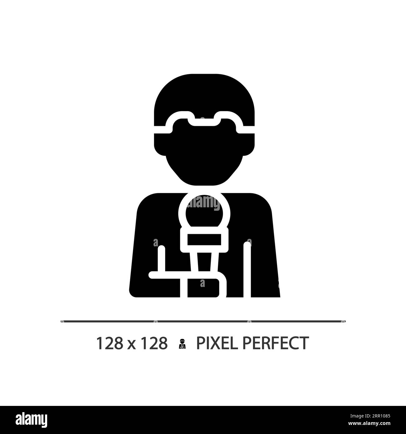 Tv news reporter Black and White Stock Photos & Images - Alamy