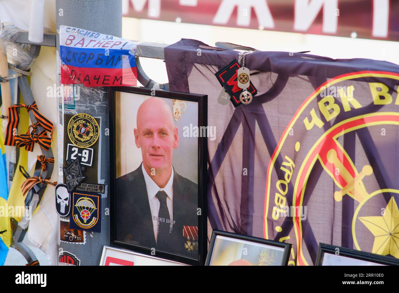 Spontaneous national memorial for the fallen soldiers of the Wagner ...