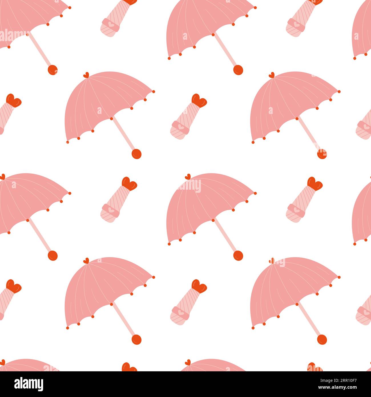 Pink umbrella seamless pattern Stock Vector Image & Art - Alamy