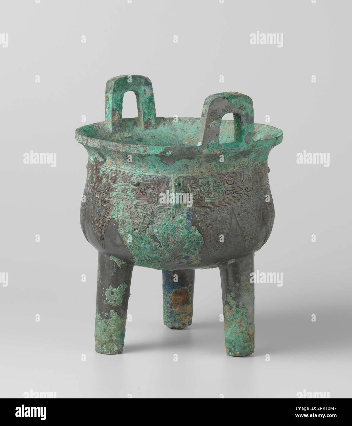 Tripod, used as a food vessel in the sacrificial ritual. Bronze ...