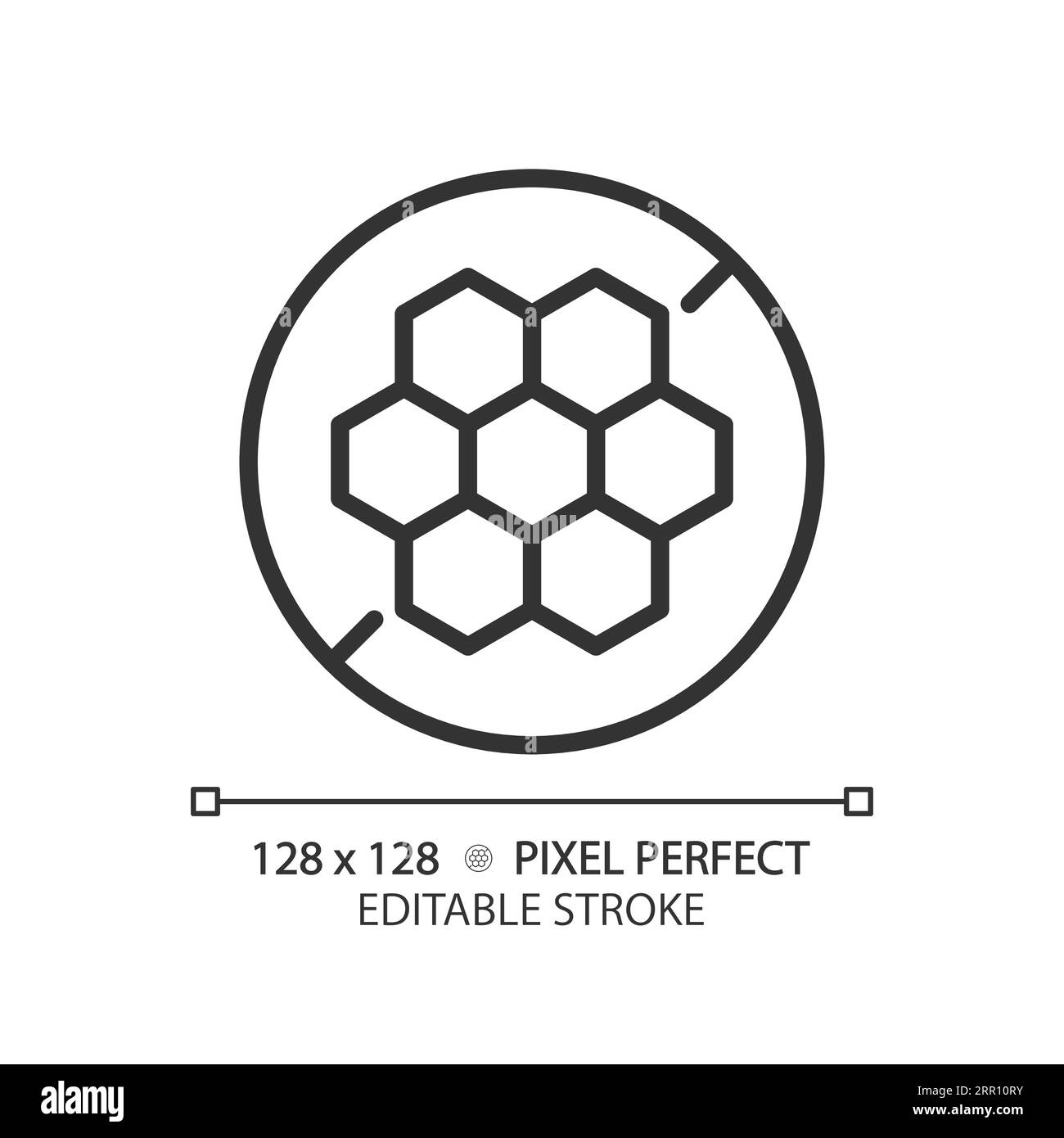 2D customizable thin linear black honeycomb icon Stock Vector Image ... 2D customizable thin linear black honeycomb icon Stock Vector Image ...