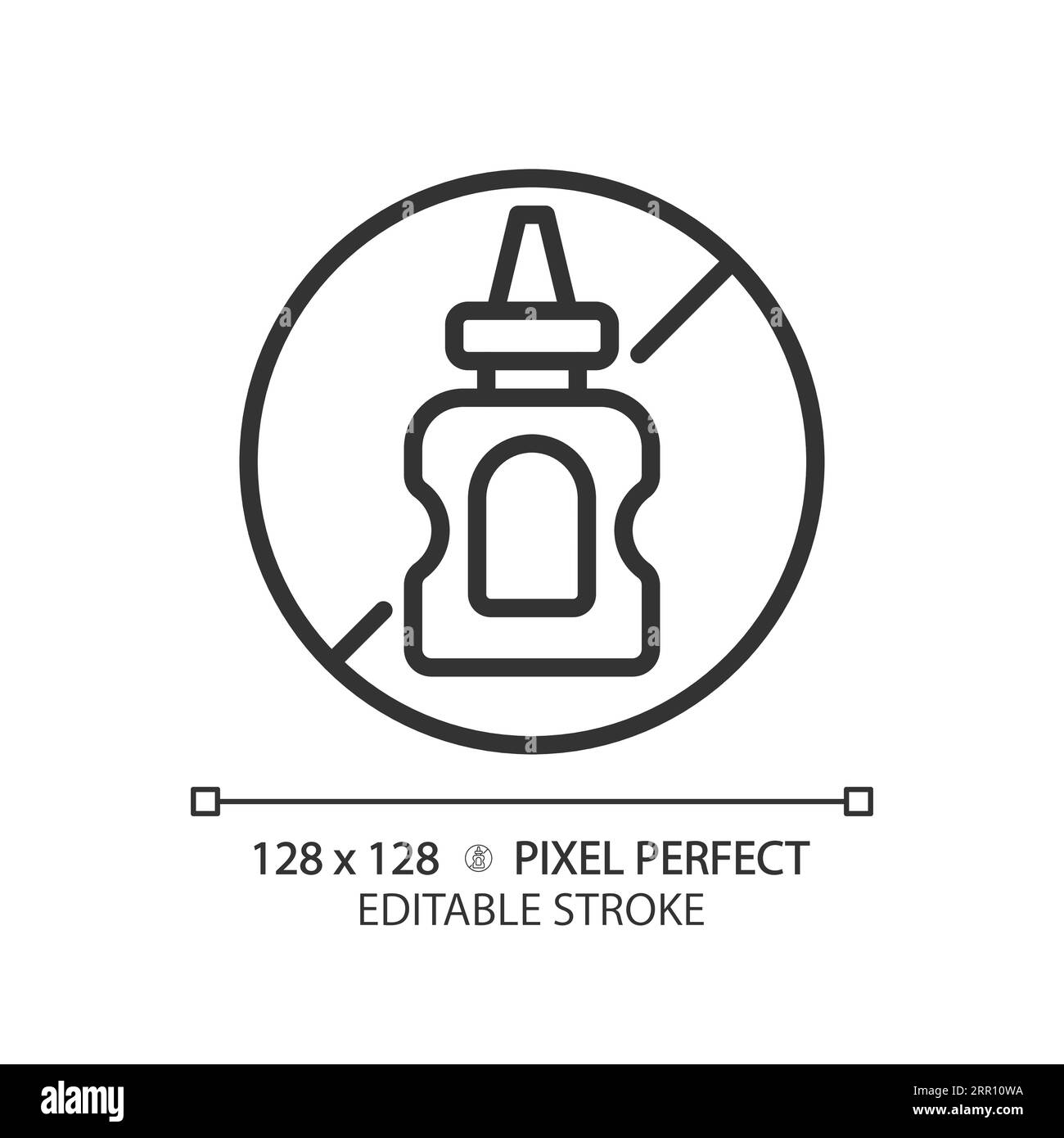 2D customizable thin linear black mustard free icon Stock Vector Image ...