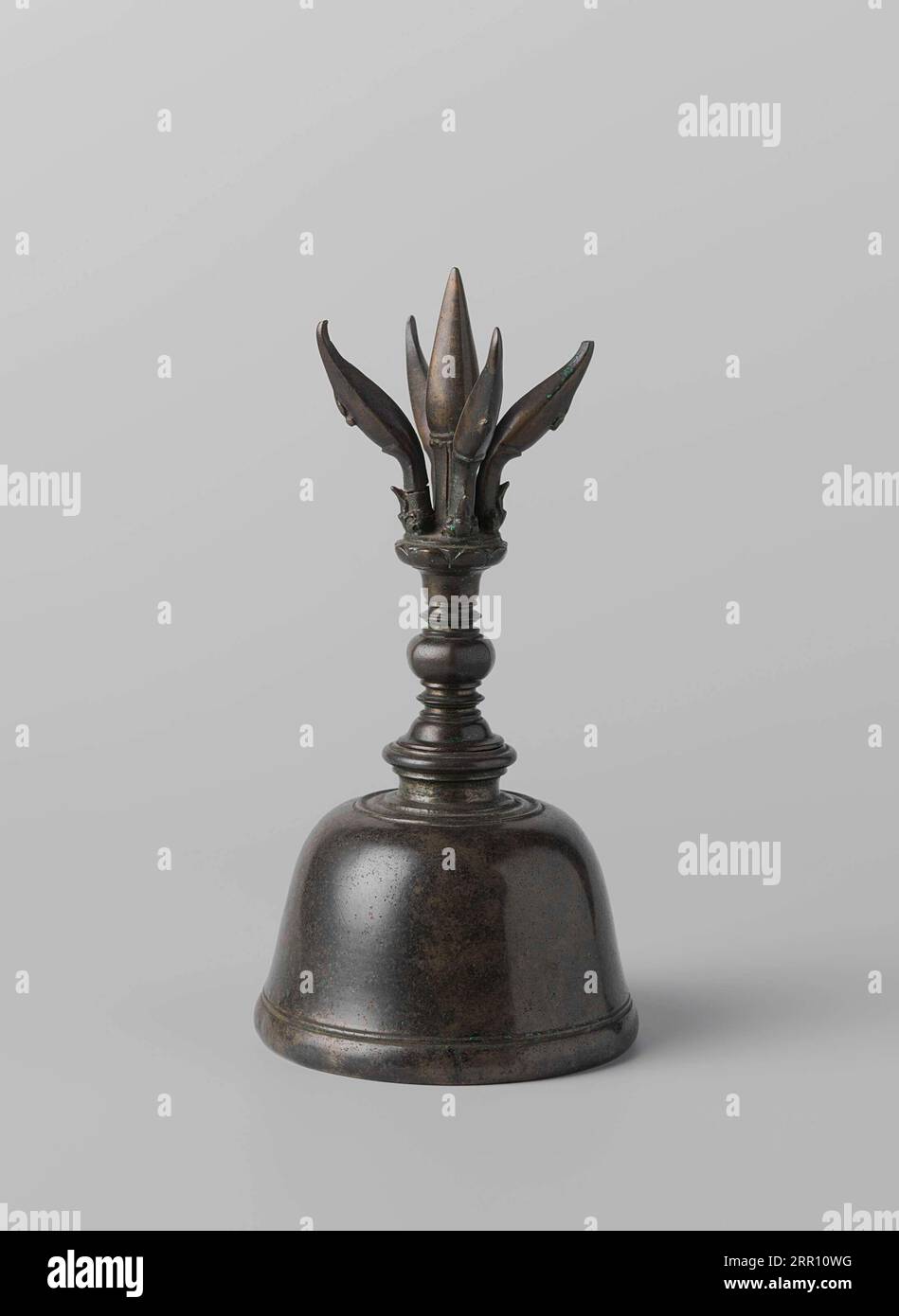 Ghanta. Bronze sculpture of a bell with led handle , prayer bell, Java ...