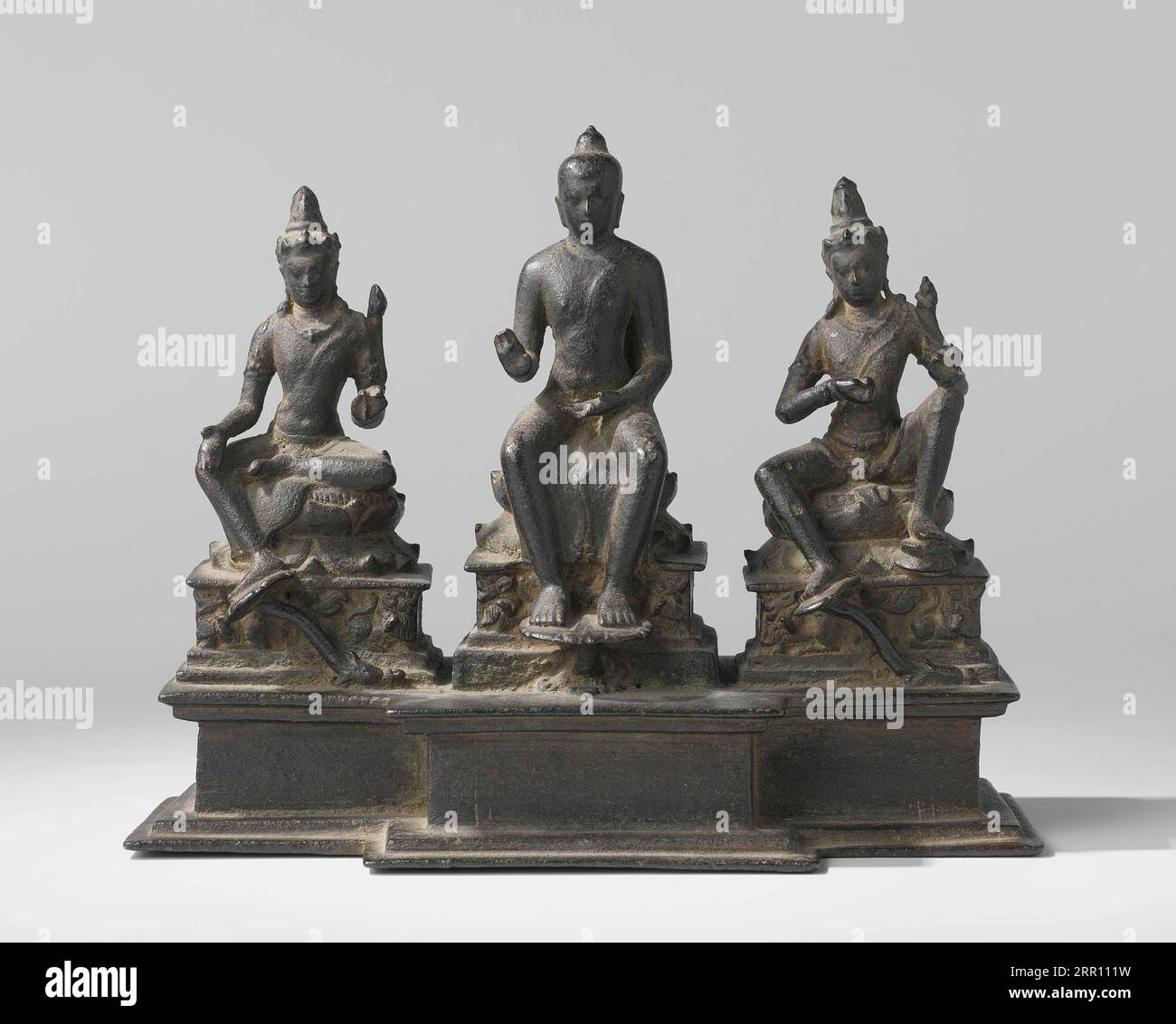 Buddha Seated between two bodhisattvas Indonesia Datingc. 800 - c. 850 ...