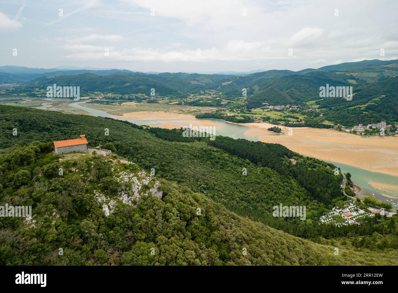 National park and biospherical reservation Urdaibai estuary in Biscay ...