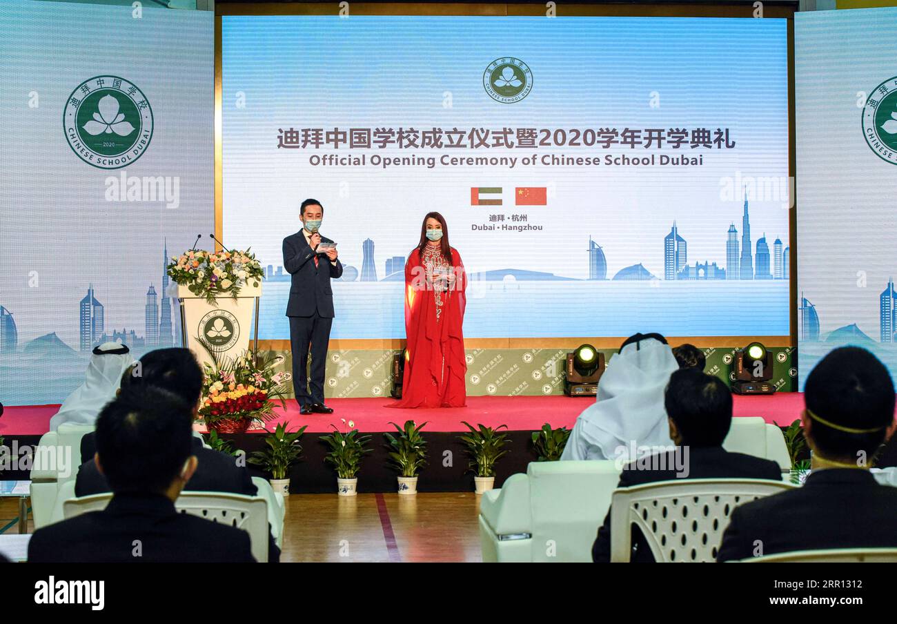 200902 -- DUBAI, Sept. 2, 2020 -- The opening ceremony of Chinese ...