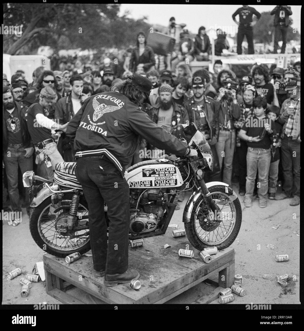 Japanese classic bike Black and White Stock Photos & Images - Alamy