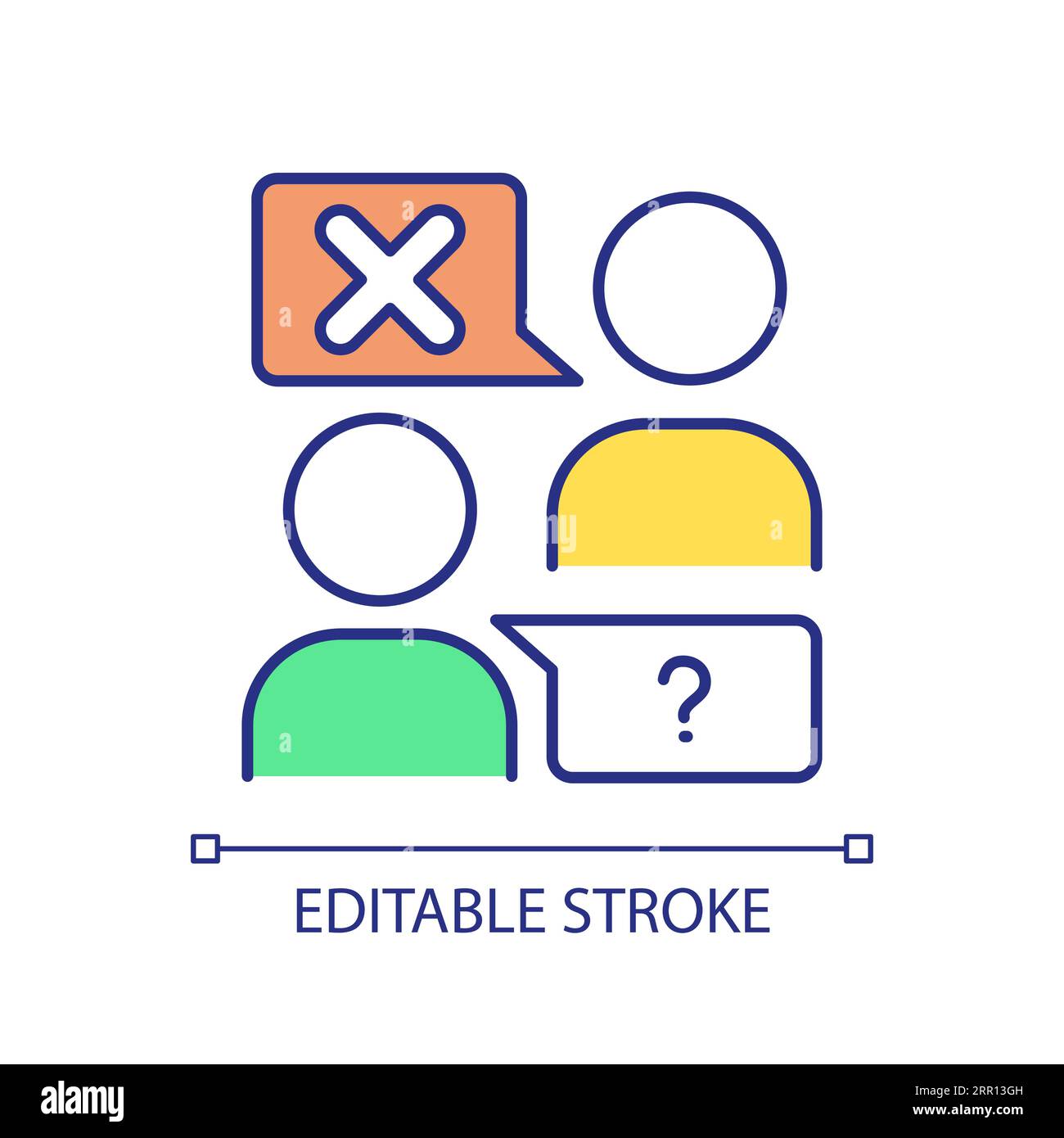 Misunderstanding negative Cut Out Stock Images & Pictures - Alamy